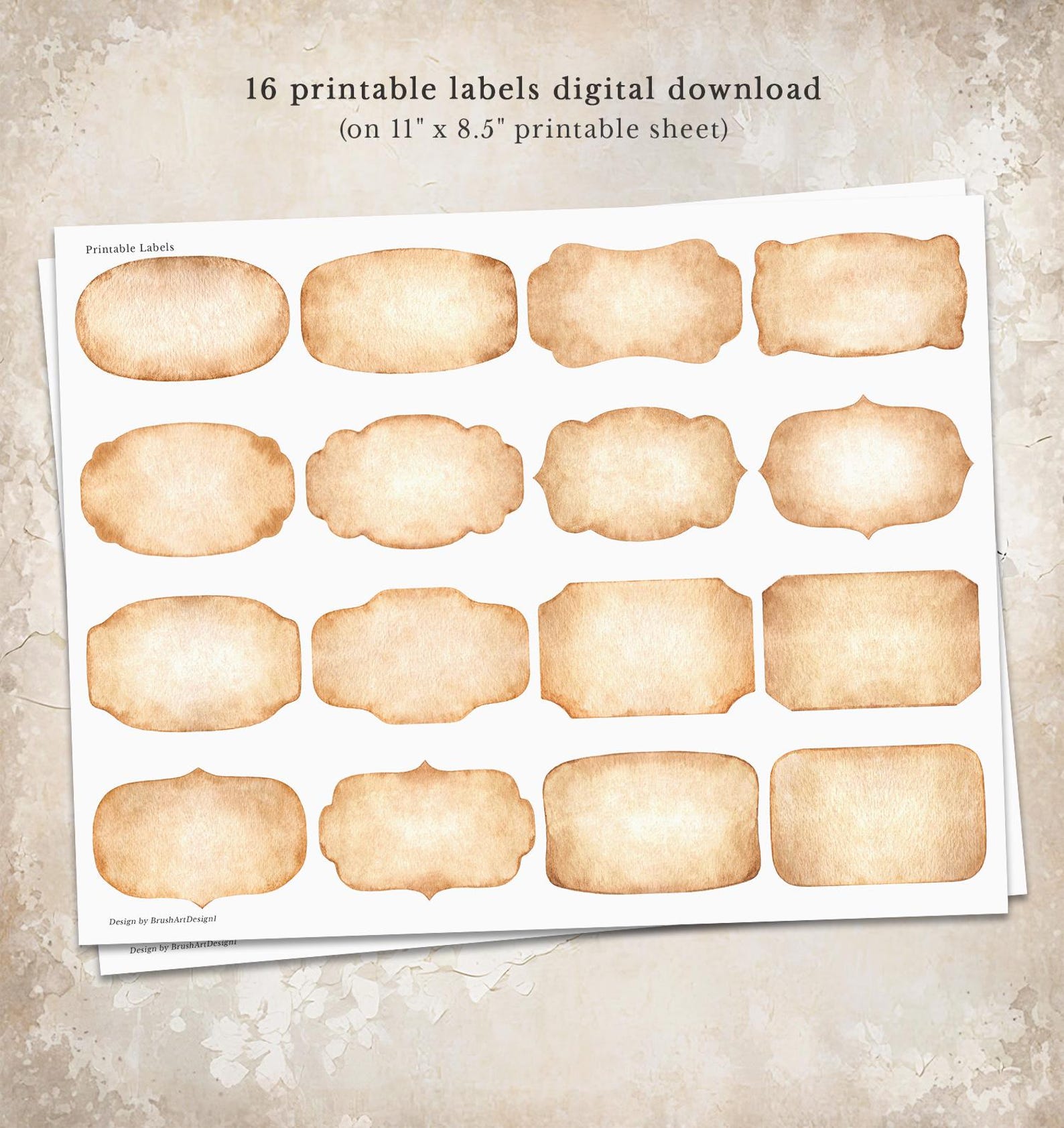 Vintage Labels Printable, Jar Bottle Box Labels, Holiday Tags ...