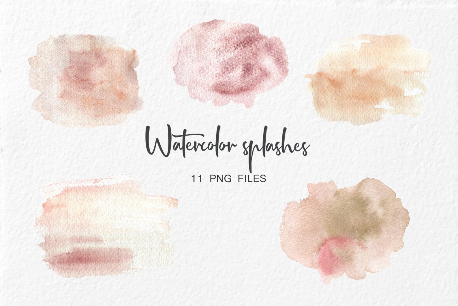 Watercolor Spots Clipart, Watercolor Splashes, Watercolor Background ...
