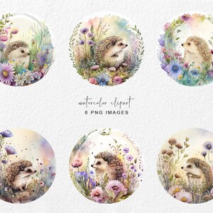 Watercolor Clipart of Forest Animals, Rabbit Clipart, Fox Clipart ...
