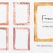 Watercolor Rectangular Frames Clipart, Color Pastel Frames, Photo ...