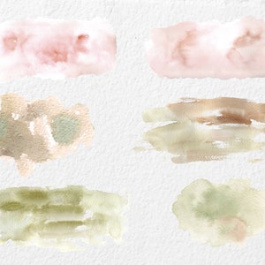 Watercolor Spots Clipart, Watercolor Splashes, Watercolor Background ...
