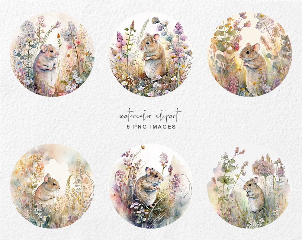 Watercolor Clipart of Forest Animals Rabbit Clipart Fox - Etsy