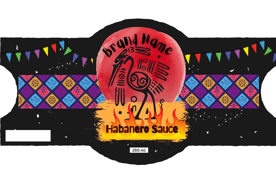 Editable Label for Chili Sauce - Etsy