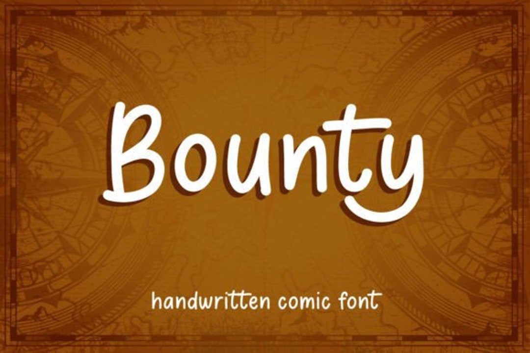 Bounty Font, Handwritten Script Font, Personal Signature Font, Modern ...