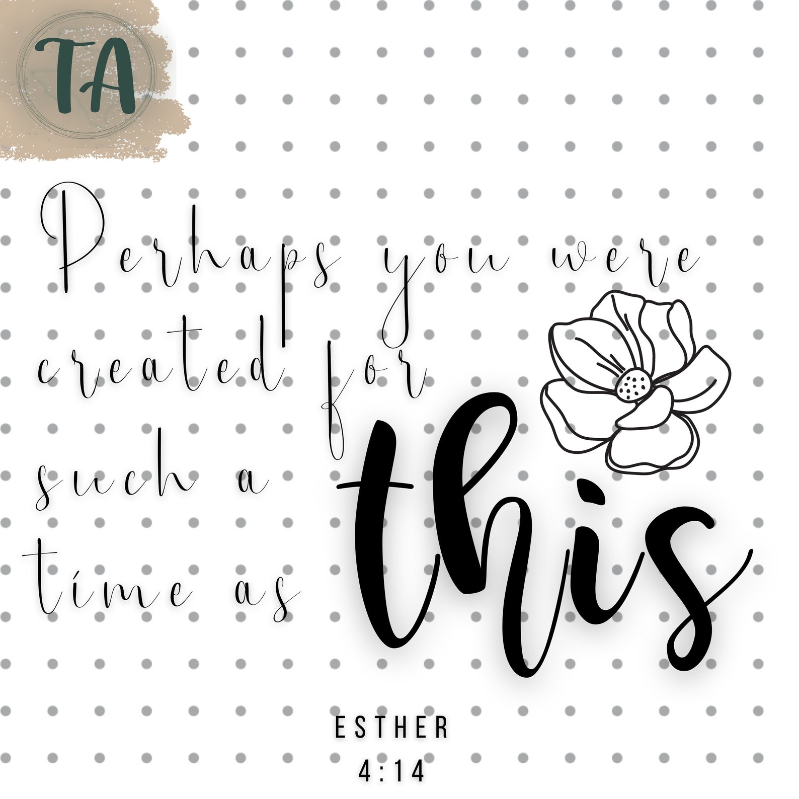 Esther 4:14 Svg Esther Decal Esther Svg Esther 414 Esther 4 Bible ...