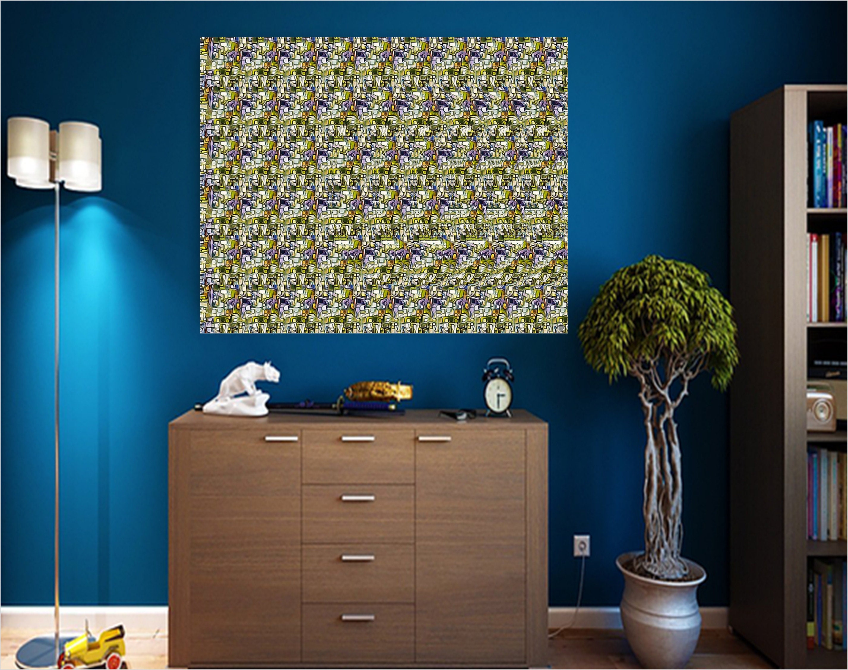 Letter C Stereogram X-view Downloadable Ready to Print Fun Unique ...