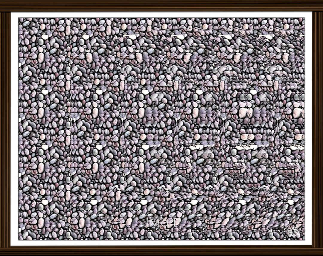 Letter Q Stereogram Downloadable Ready to Print Fun Unique Illusion Art ...