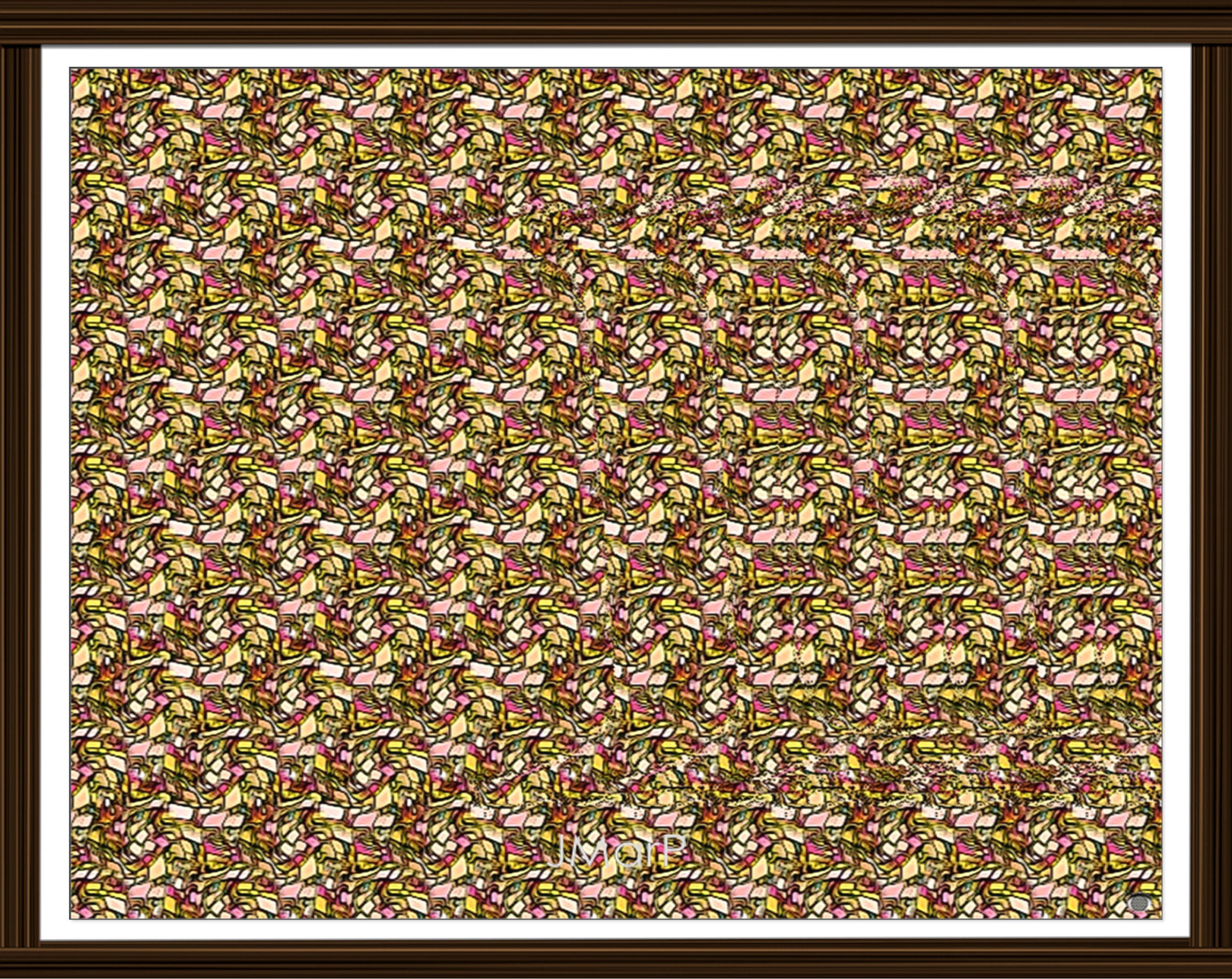 Letter I Stereogram V2 Downloadable Ready to Print Fun Unique Illusion ...