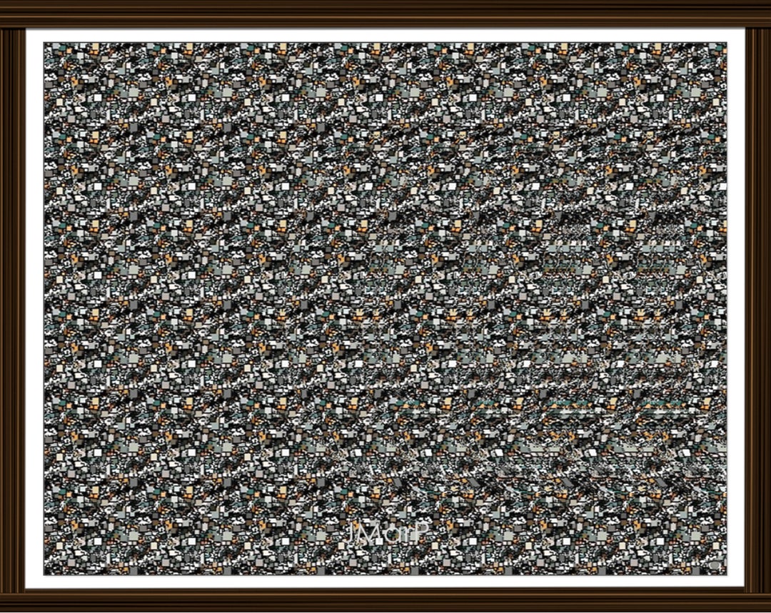 Letter C Stereogram V3 Downloadable Ready to Print Fun Unique Illusion ...