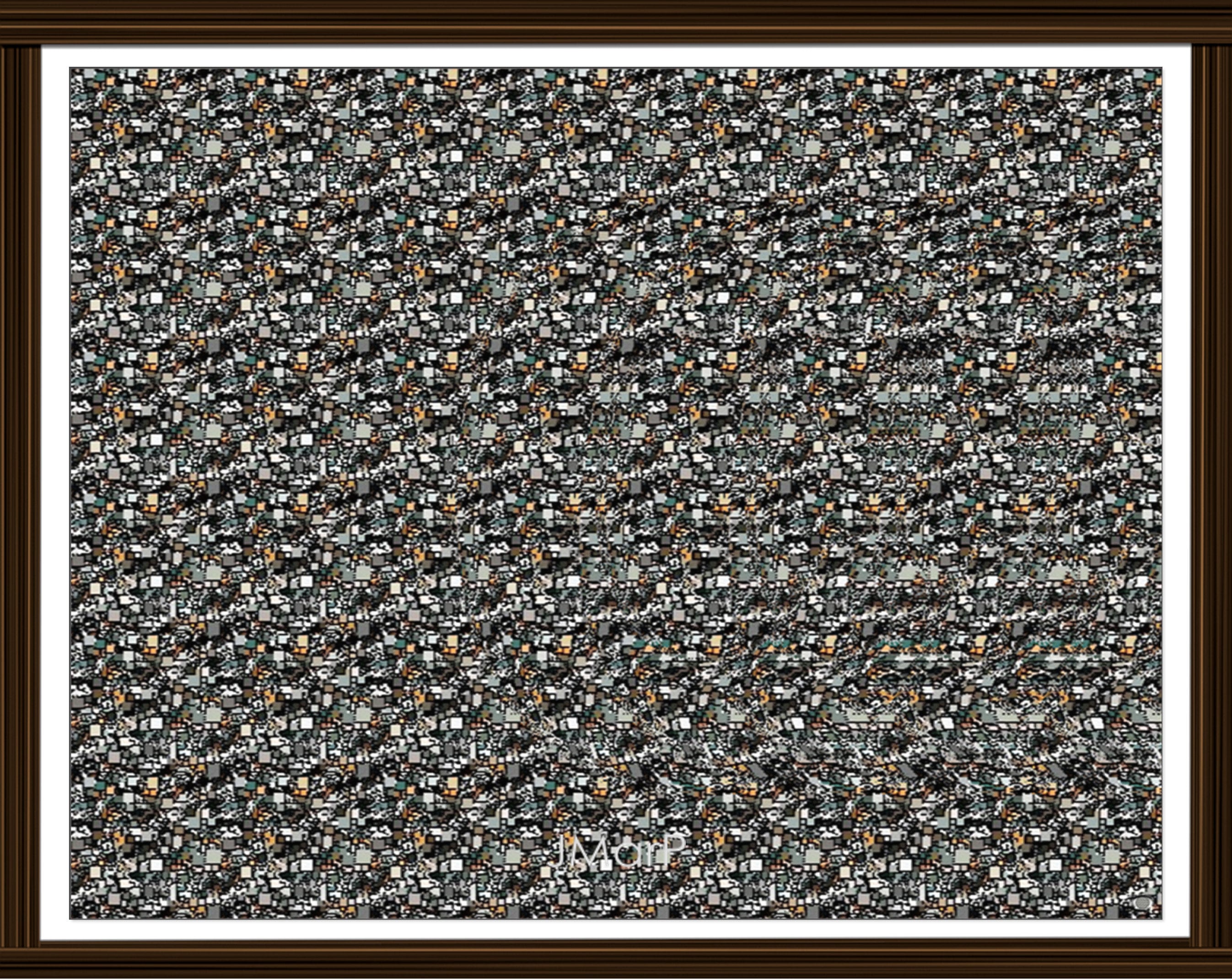 Letter C Stereogram V3 Downloadable Ready to Print Fun Unique Illusion Art Hidden 3D - Etsy