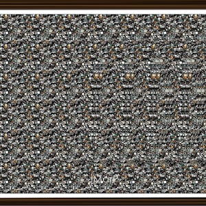 Letter D Stereogram V2 Downloadable Ready to Print Fun Unique Illusion ...