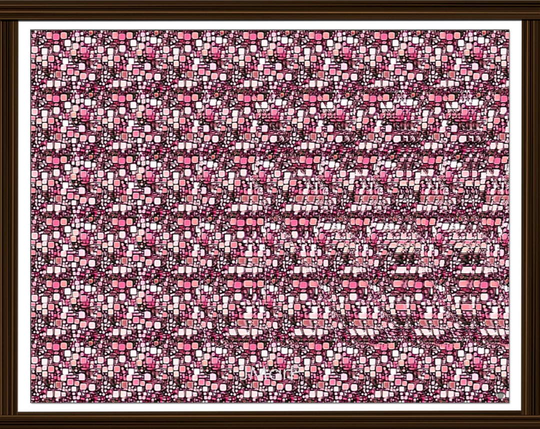 Letter N Stereogram V3 Downloadable Ready to Print Fun Unique Illusion ...