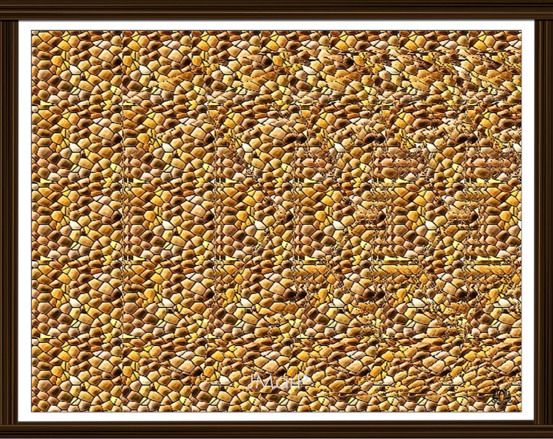 Letter X Stereogram Downloadable Ready to Print Fun Unique Illusion Art ...