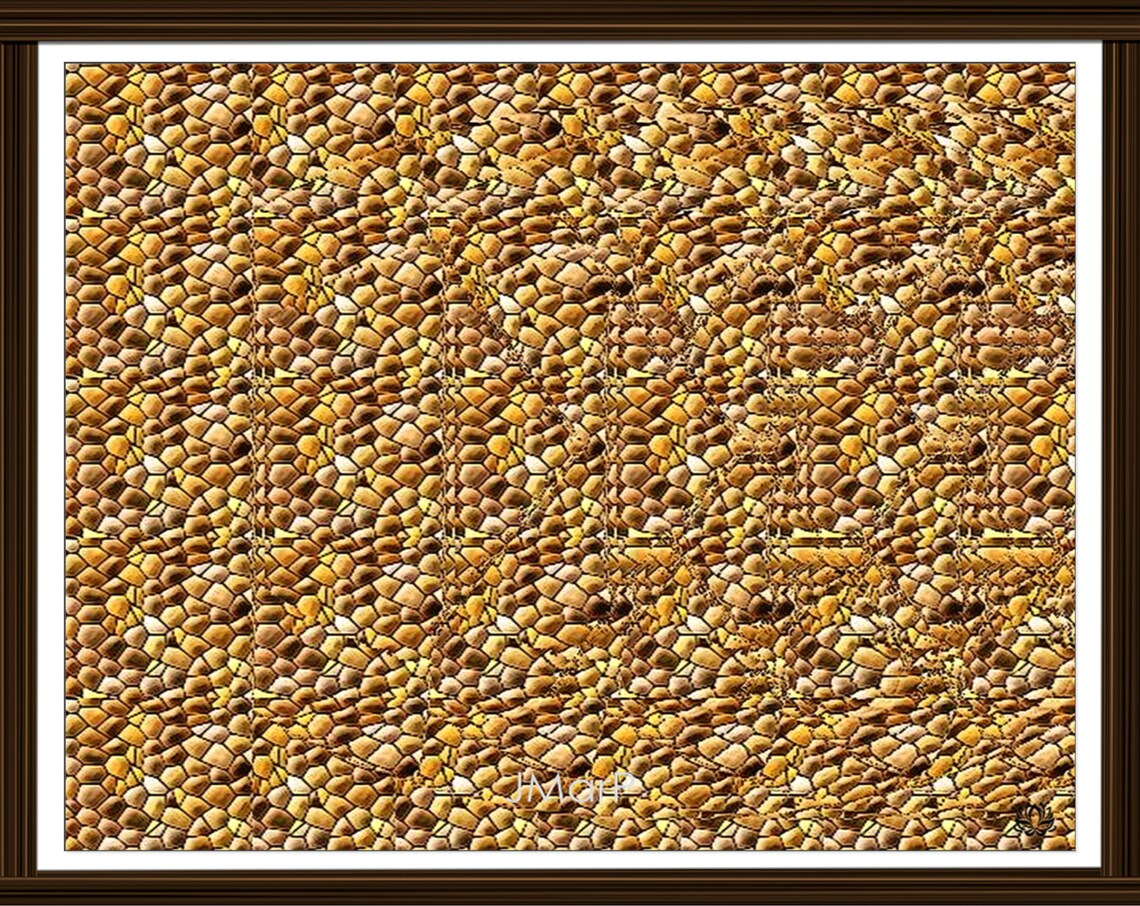 Letter X Stereogram Downloadable Ready to Print Fun Unique Illusion Art ...