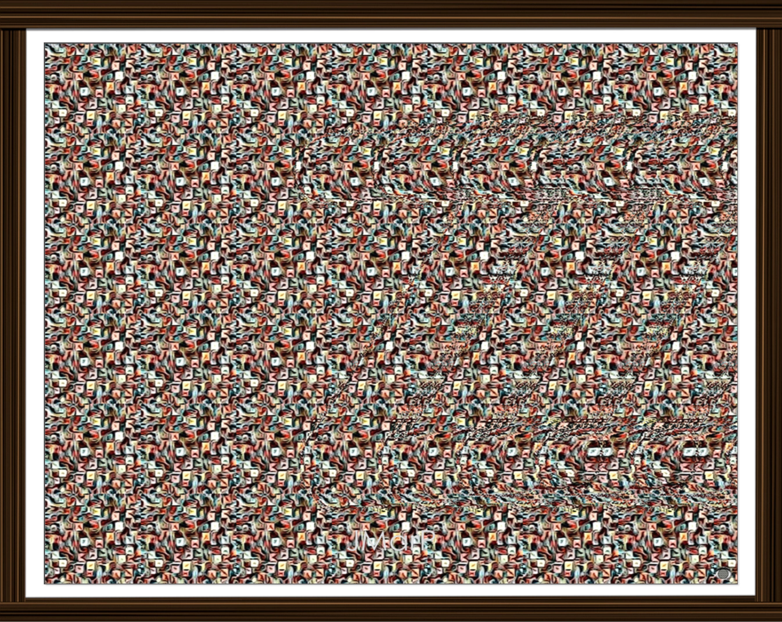 Letter Z Stereogram V2 Downloadable Ready to Print Fun Unique Illusion ...