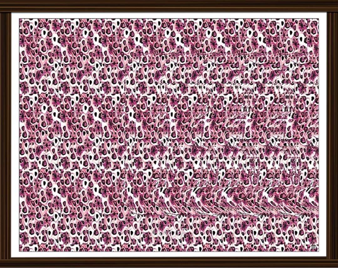 Letter B Stereogram V3 Downloadable Ready to Print Fun Unique Illusion ...