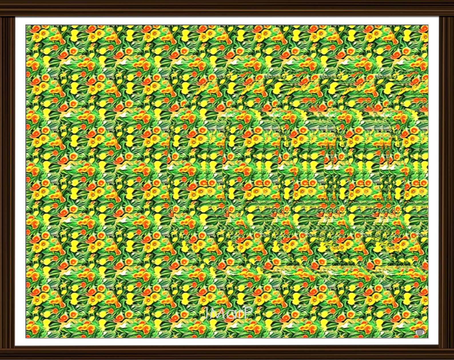 Letter Q Stereogram V2 Downloadable Ready to Print Fun Unique Illusion ...