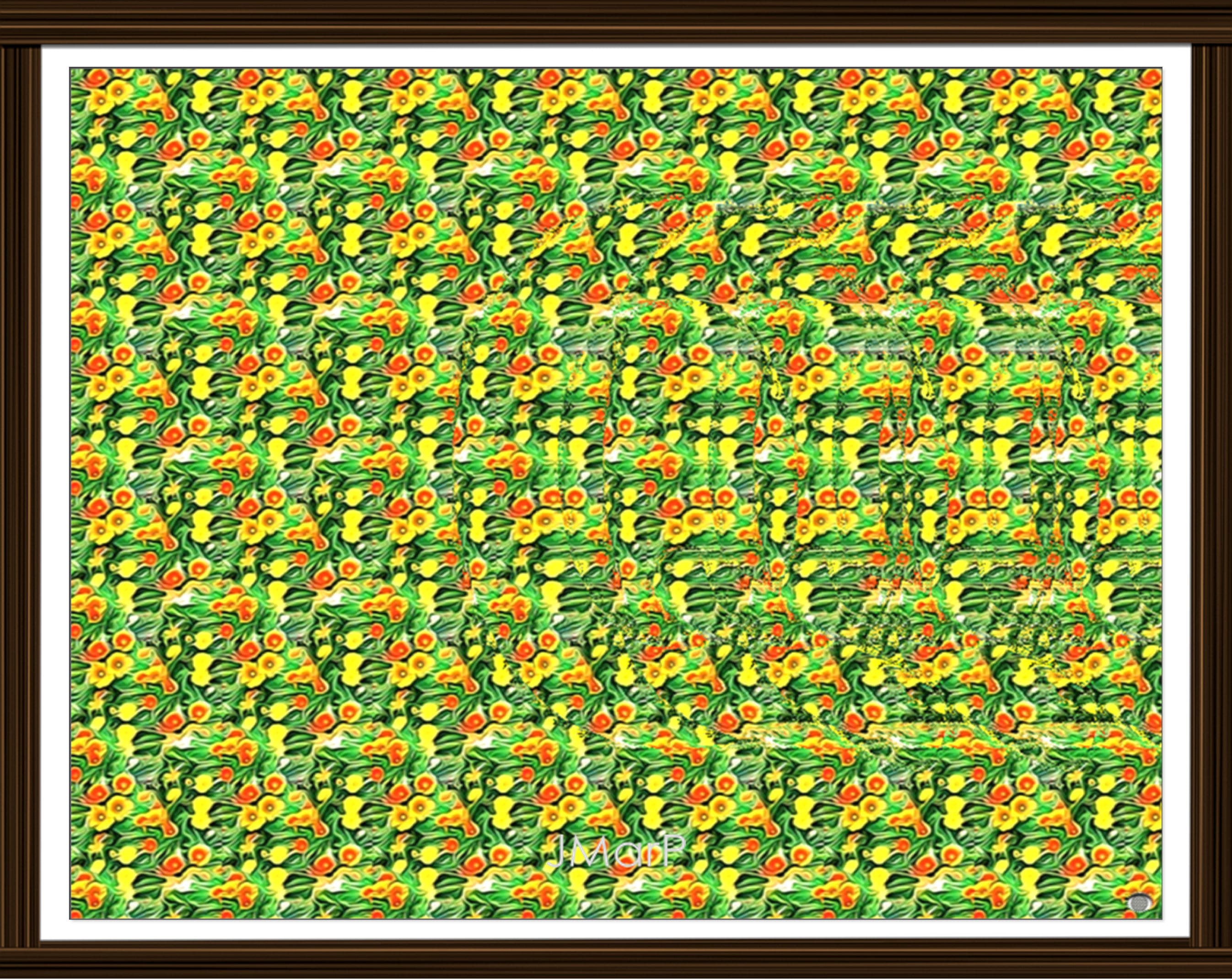 Letter Q Stereogram V2 Downloadable Ready to Print Fun Unique Illusion ...