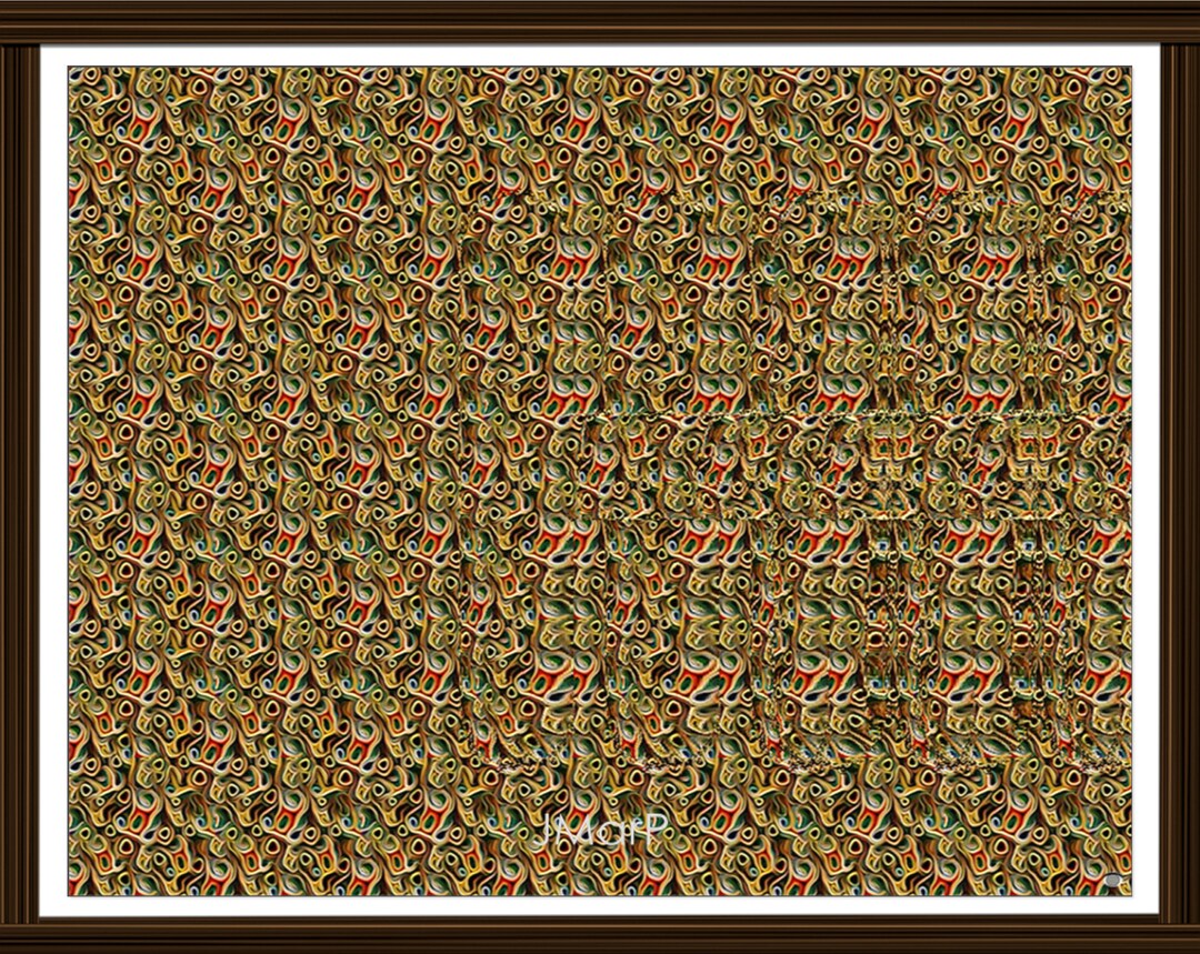 Letter H Stereogram V3 Downloadable Ready to Print Fun Unique Illusion ...