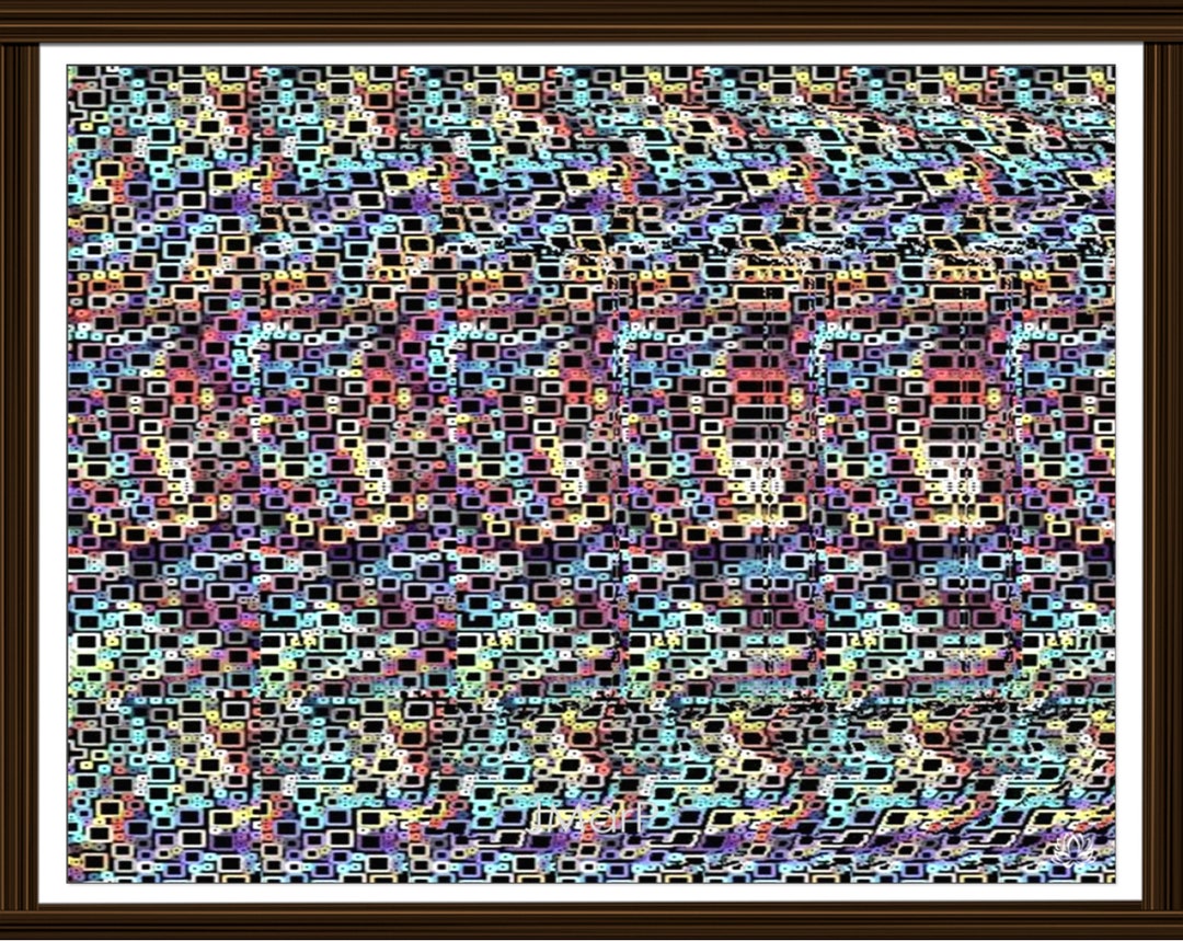 Letter I Stereogram Downloadable Ready to Print Fun Unique Illusion Art ...