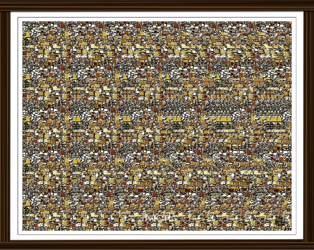 Letter A Stereogram Downloadable Ready to Print Fun Unique Illusion Art ...