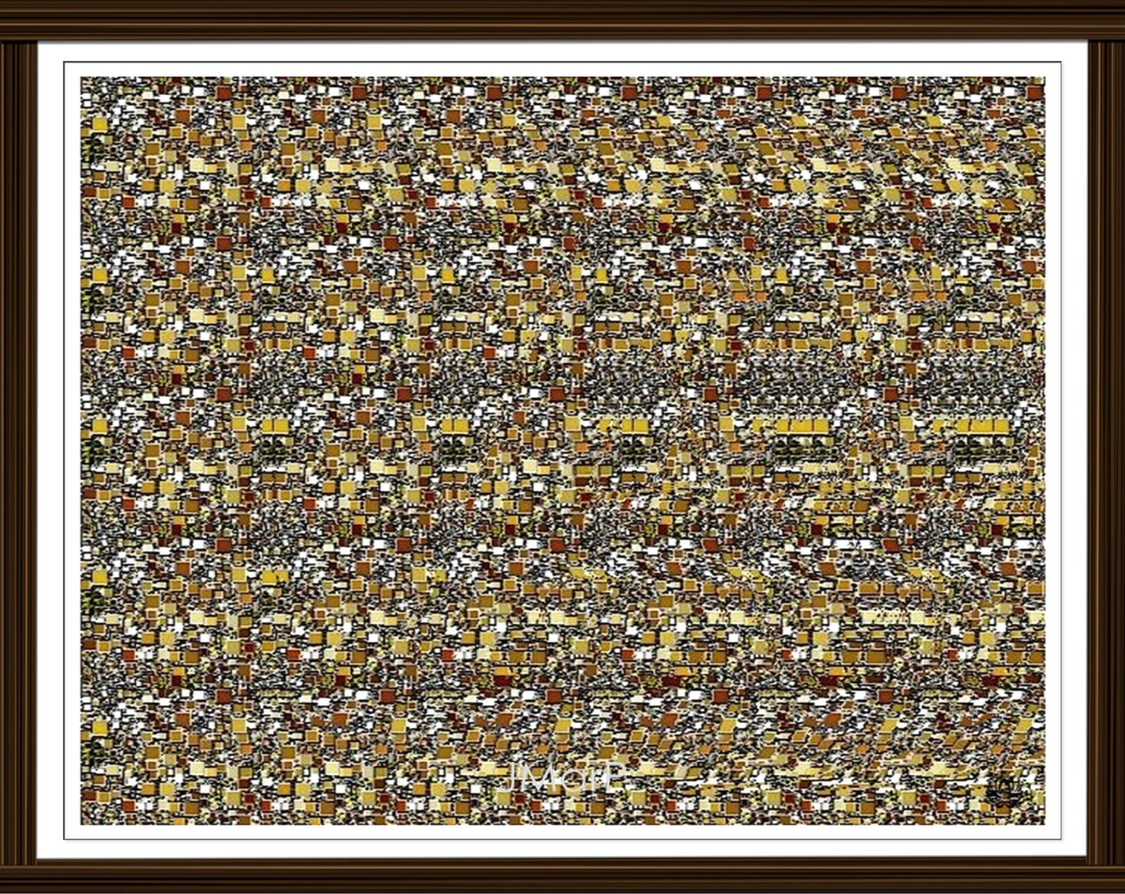 Letter A Stereogram Downloadable Ready to Print Fun Unique Illusion Art ...