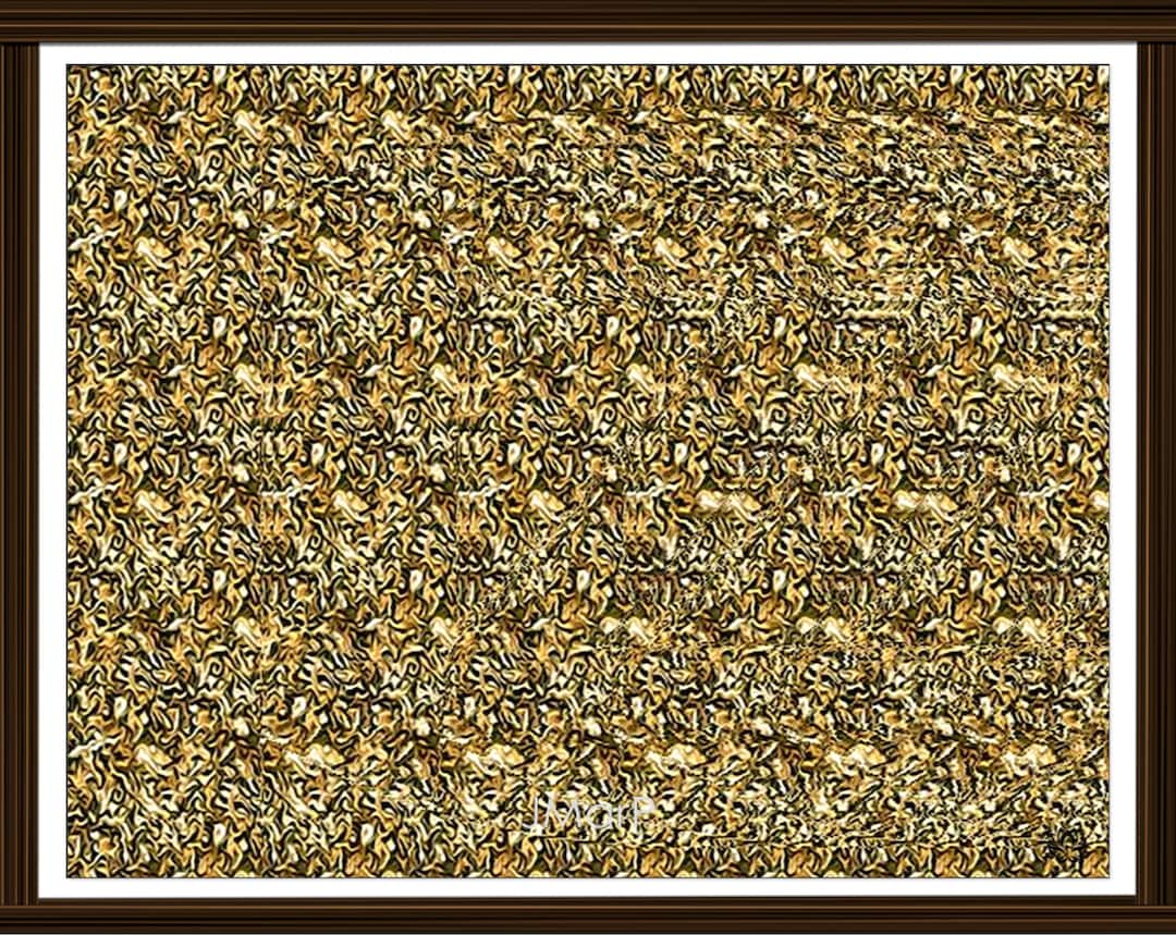 Letter Z Stereogram Downloadable Ready to Print Fun Unique Illusion Art ...