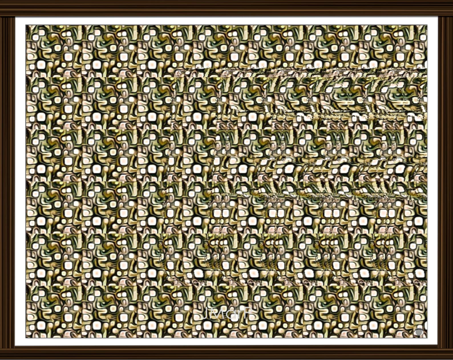 Letter F Stereogram V2 Downloadable Ready to Print Fun Unique Illusion ...