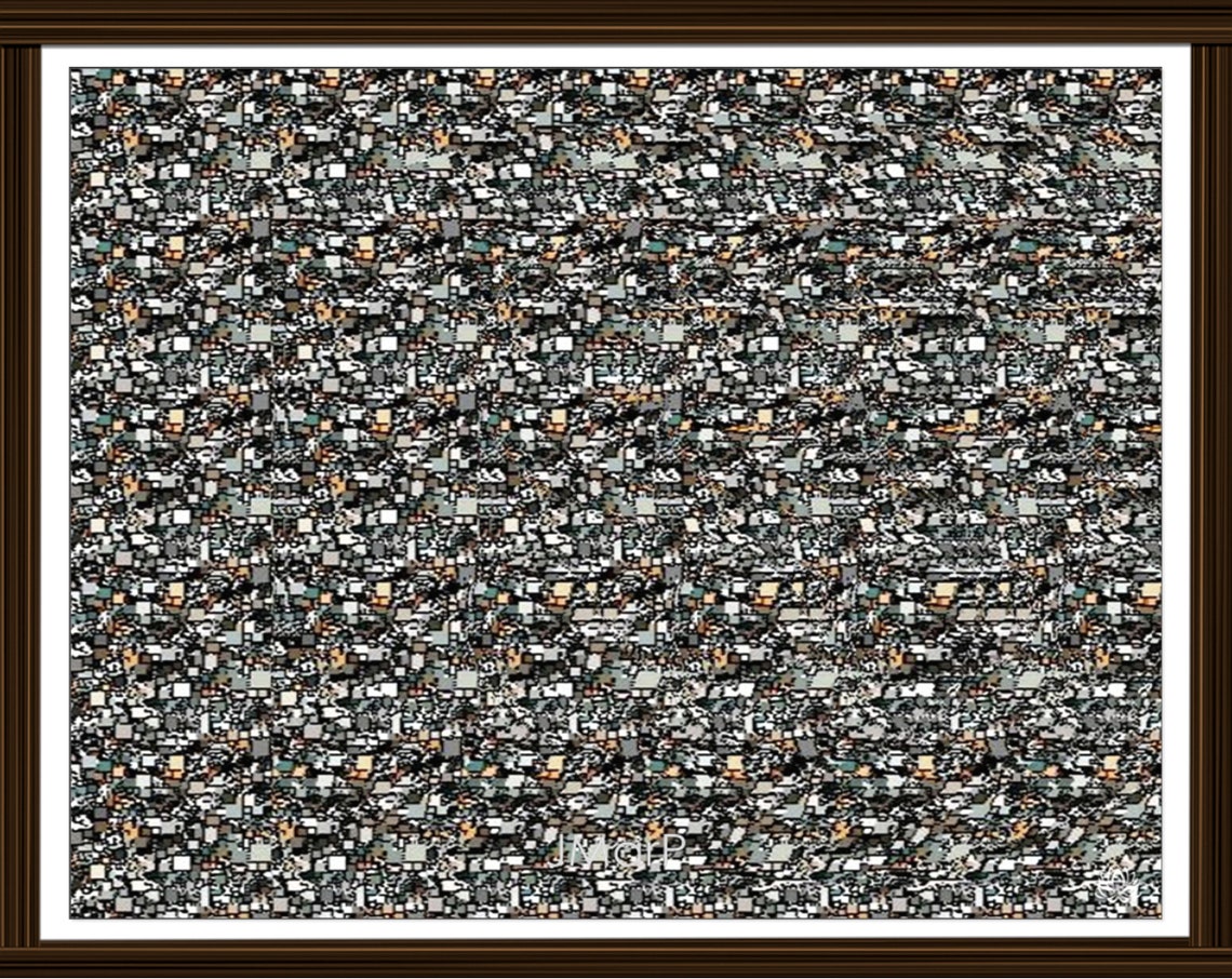 Letter S Stereogram Downloadable Ready to Print Fun Unique Illusion Art ...