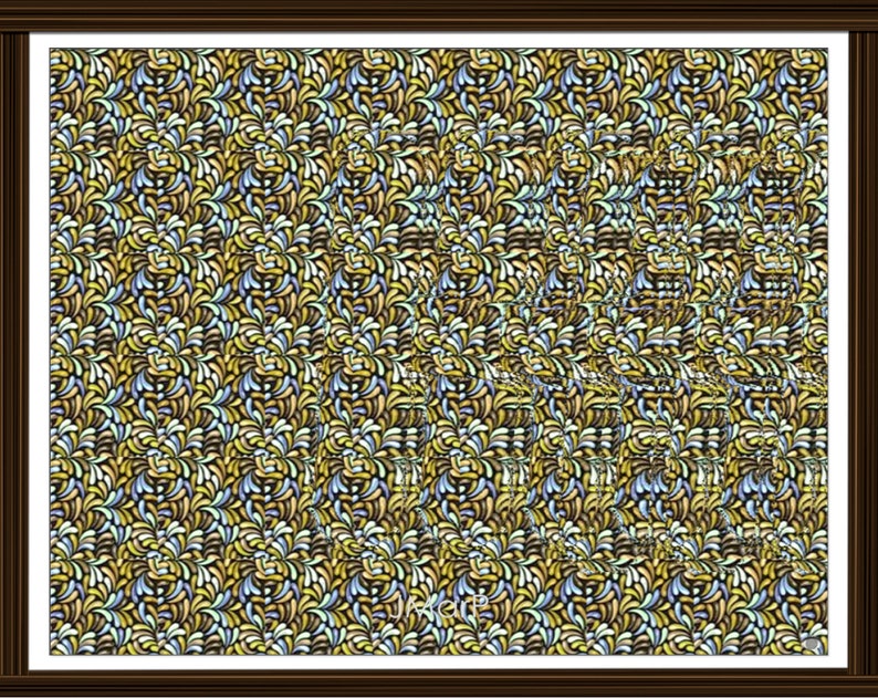 Letter H Stereogram V2 Downloadable Ready to Print Fun Unique Illusion ...