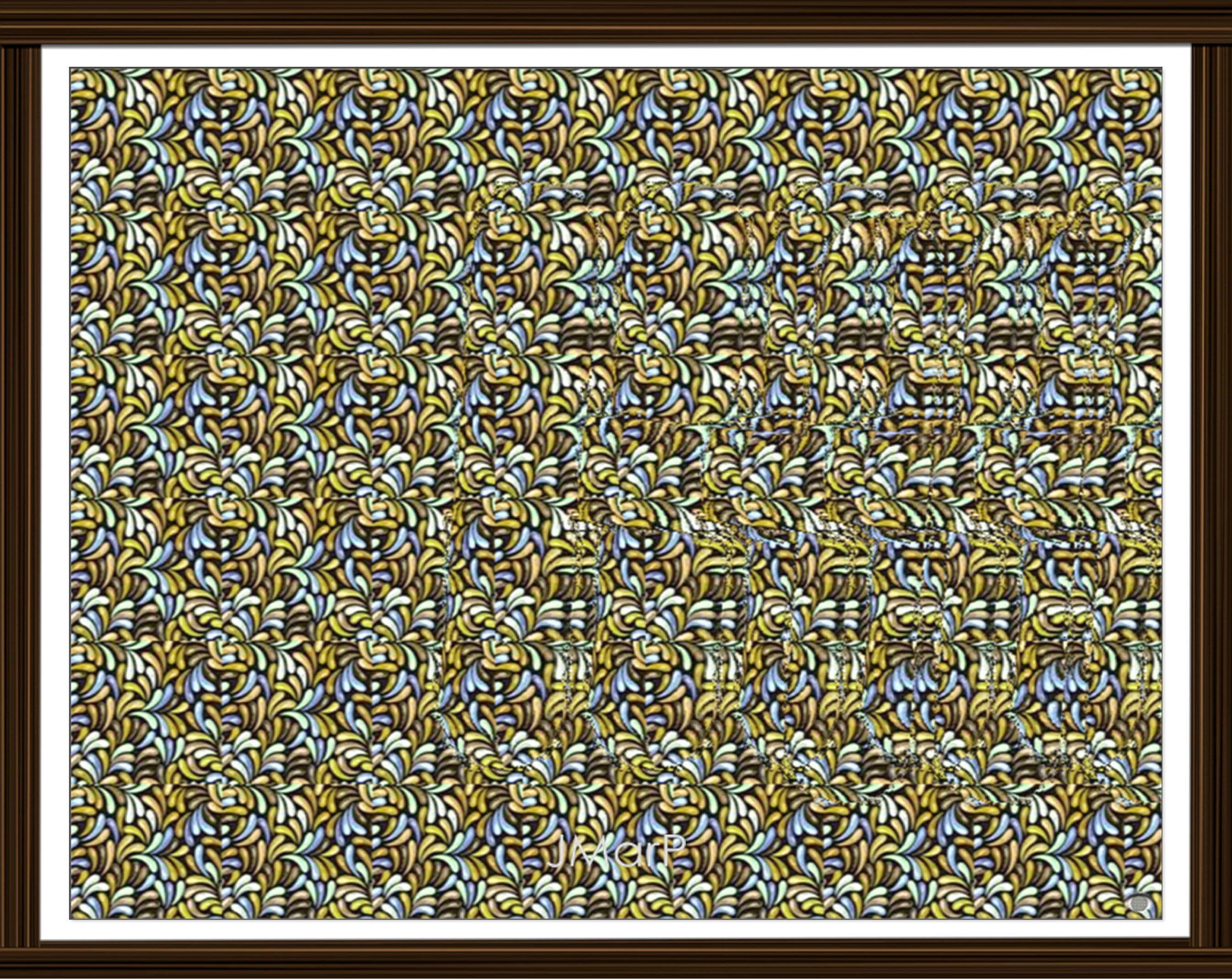 Letter H Stereogram V2 Downloadable Ready to Print Fun Unique Illusion ...