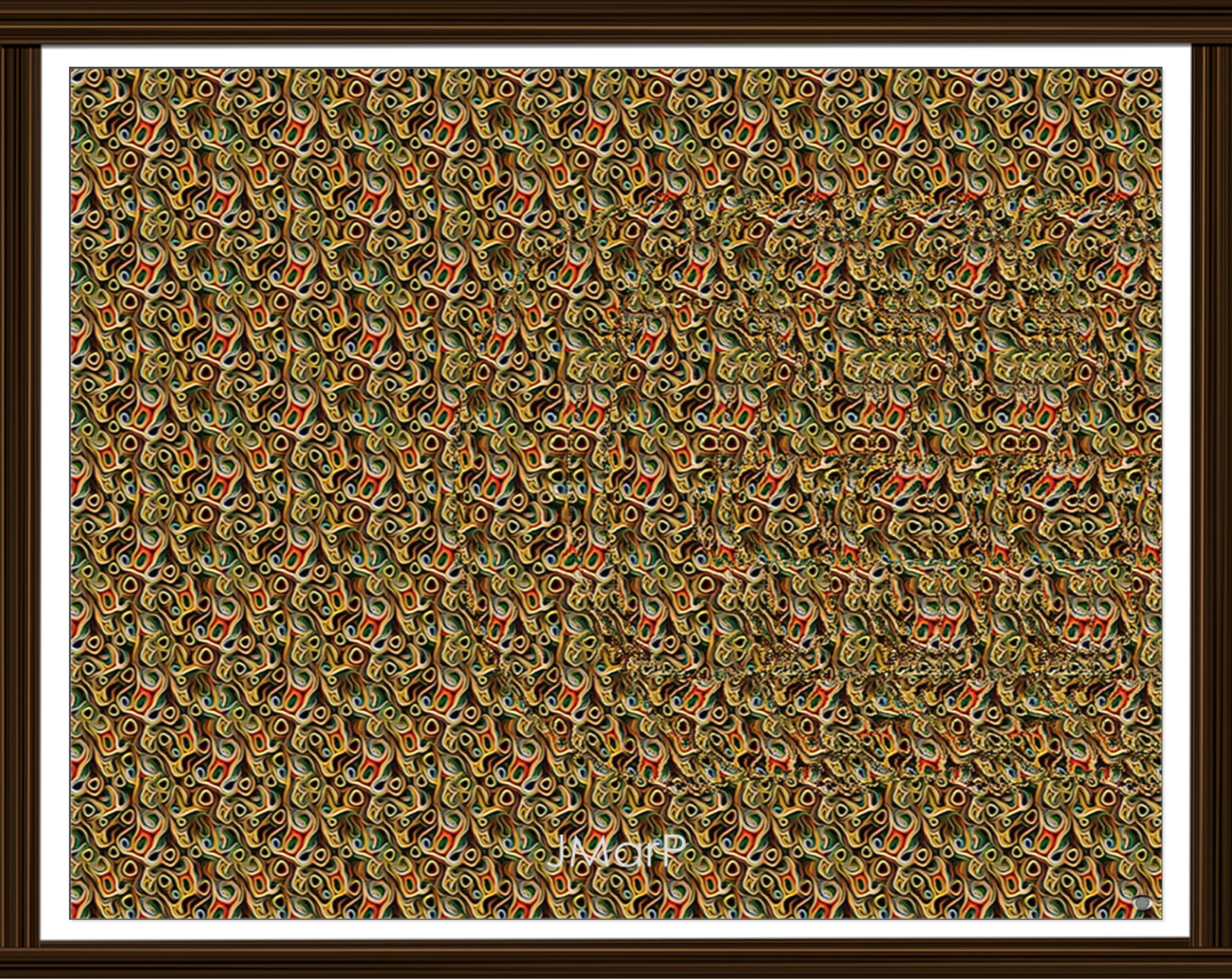 Letter G Stereogram V2 Downloadable Ready to Print Fun Unique Illusion ...
