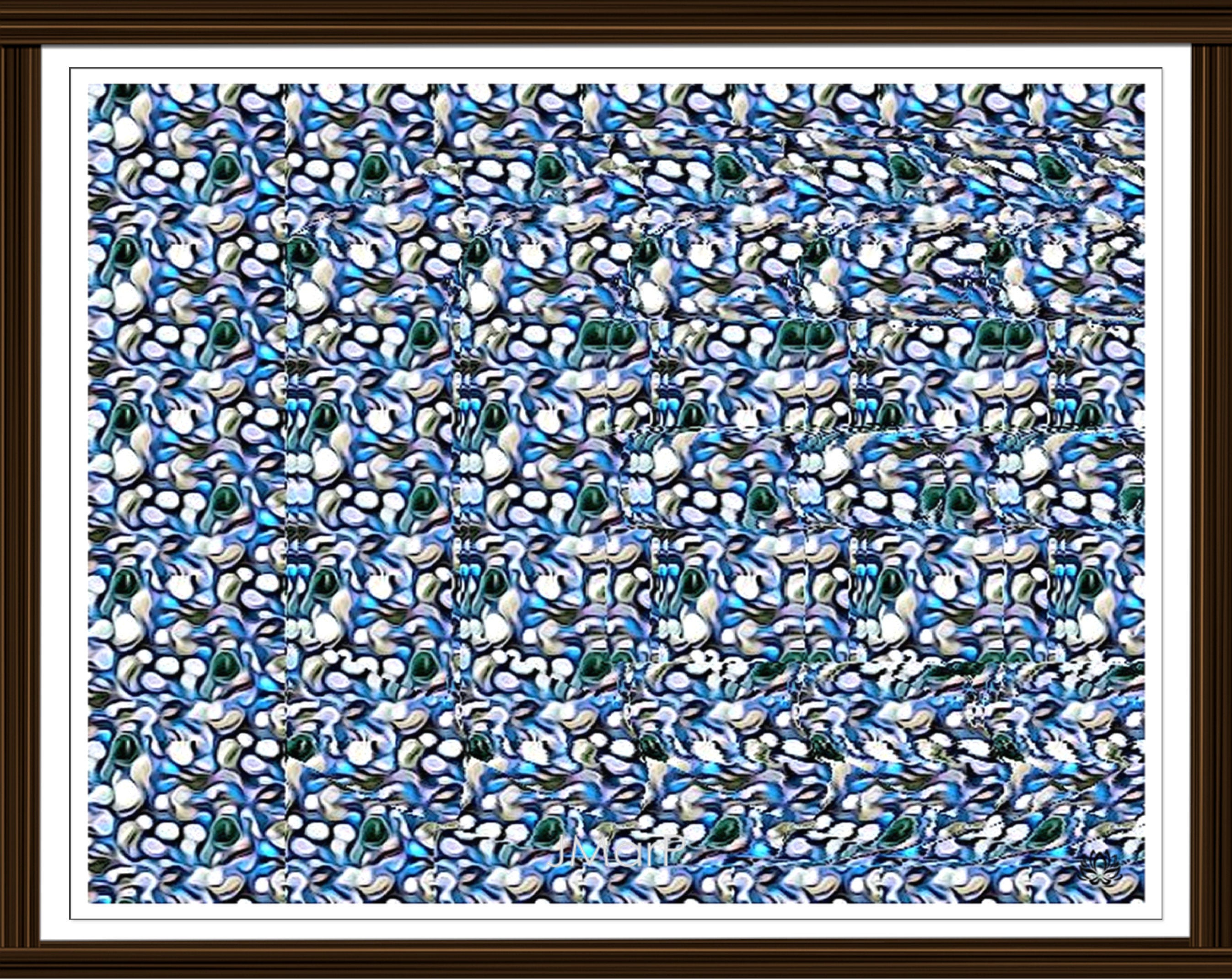 Letter E Stereogram Downloadable Ready to Print Fun Unique Illusion Art ...