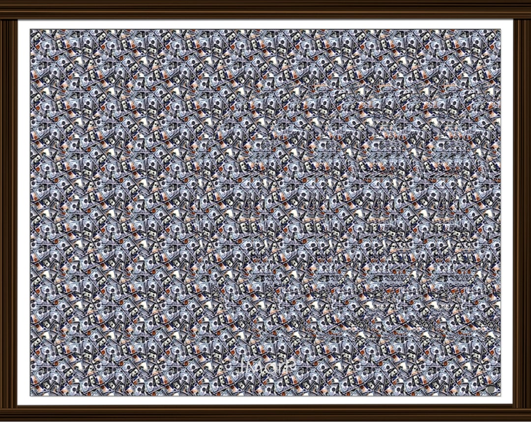 Letter C Stereogram V2 Downloadable Ready to Print Fun Unique Illusion ...
