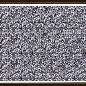 Letra C Stereogram V2 Descargable Listo para imprimir Fun Unique ...