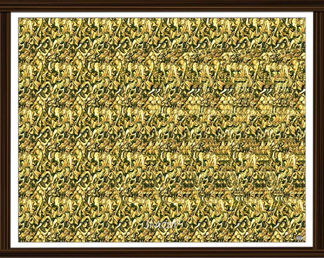 Letter R Stereogram V2 Downloadable Ready to Print Fun Unique Illusion ...