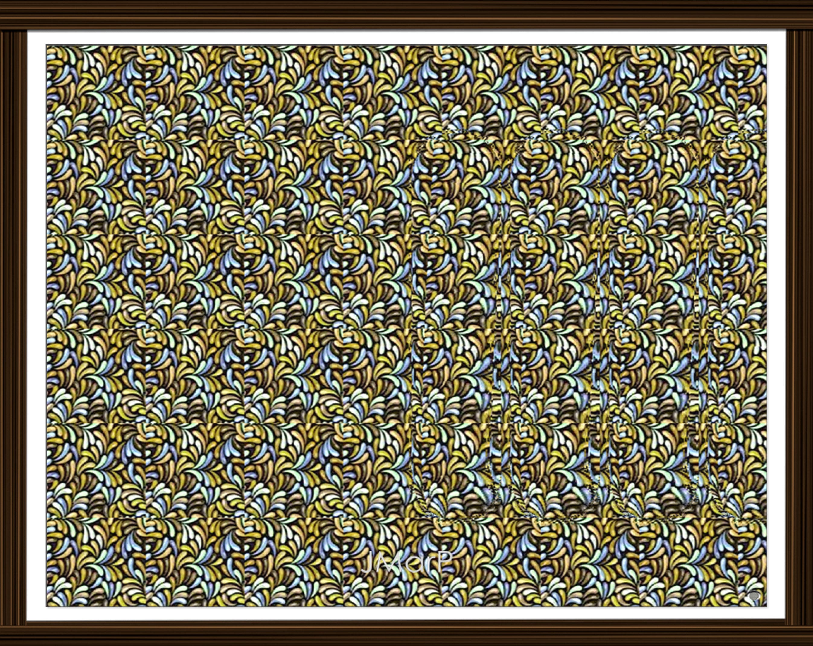 Letter I Stereogram V3 Downloadable Ready to Print Fun Unique Illusion ...