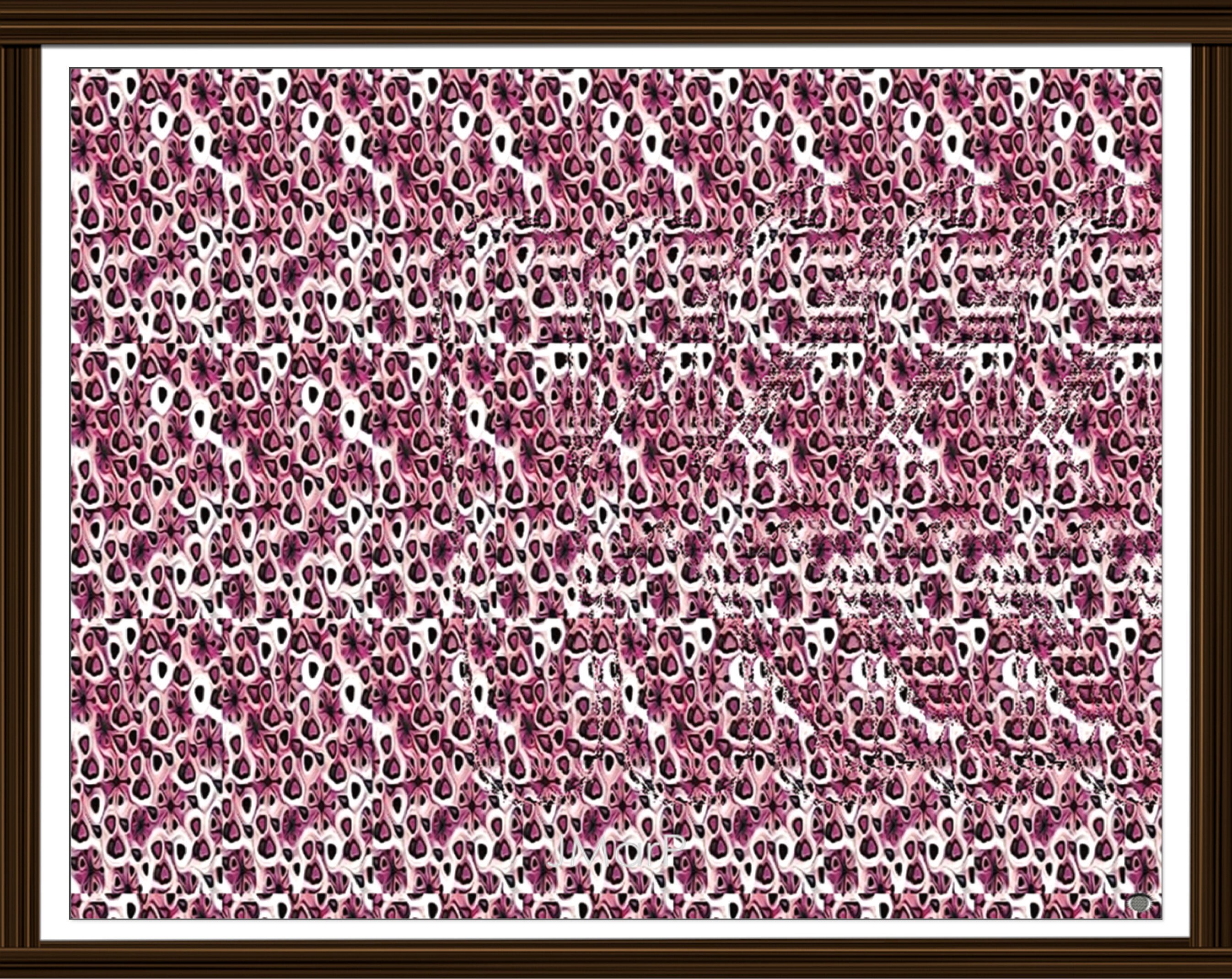 Letter K Stereogram V2 Downloadable Ready to Print Fun Unique Illusion ...