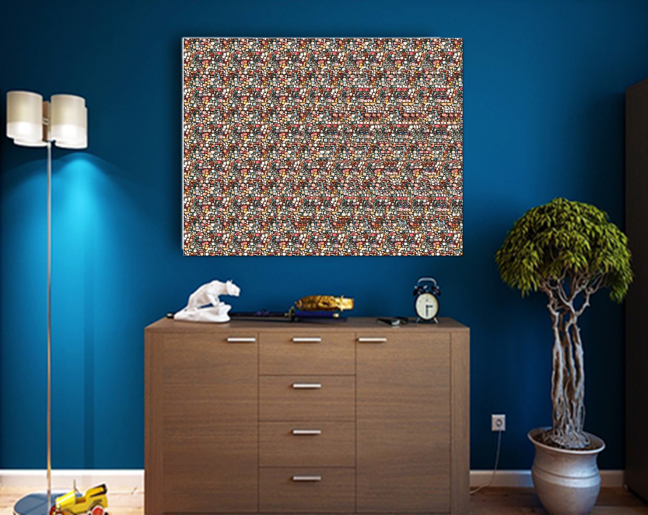 Letter A Stereogram V2 Downloadable Ready to Print Fun Unique Illusion ...