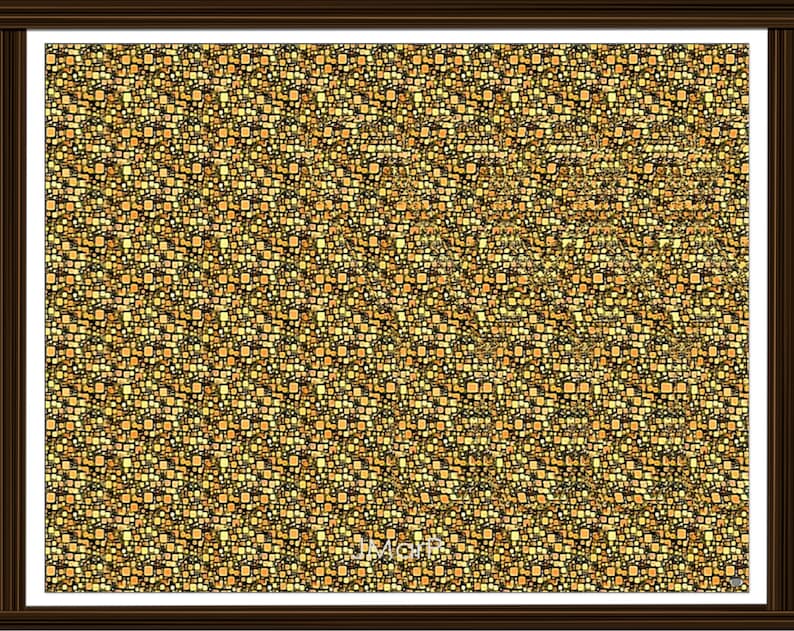 Letter Y Stereogram V2 Downloadable Ready to Print Fun Unique Illusion ...