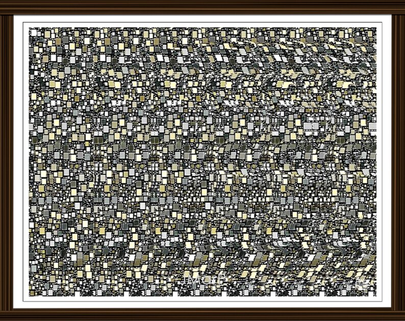 Letter B Stereogram Downloadable Ready to Print Fun Unique Illusion Art ...