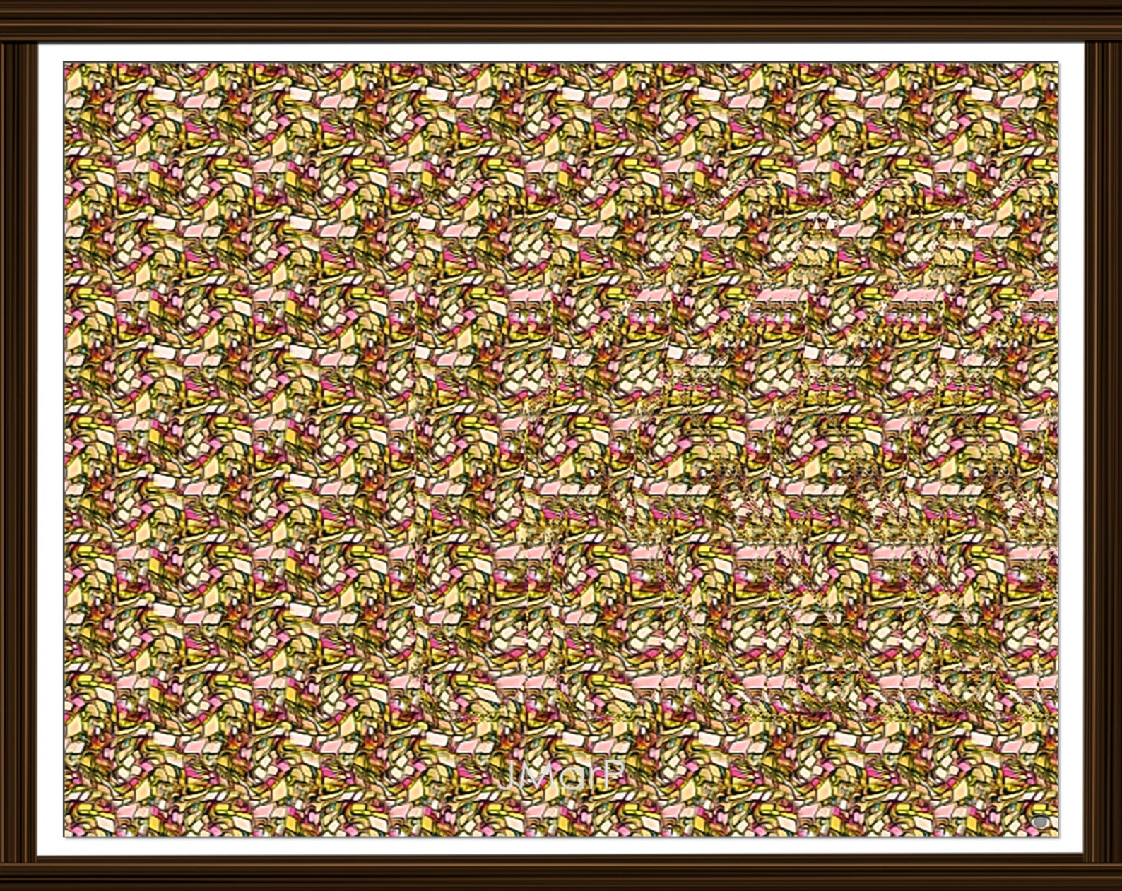 Letter K Stereogram V3 Downloadable Ready to Print Fun Unique Illusion ...