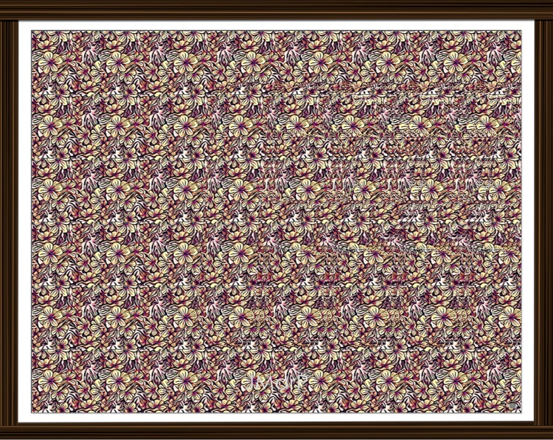 Letter P Stereogram V2 Downloadable Ready to Print Fun Unique Illusion ...
