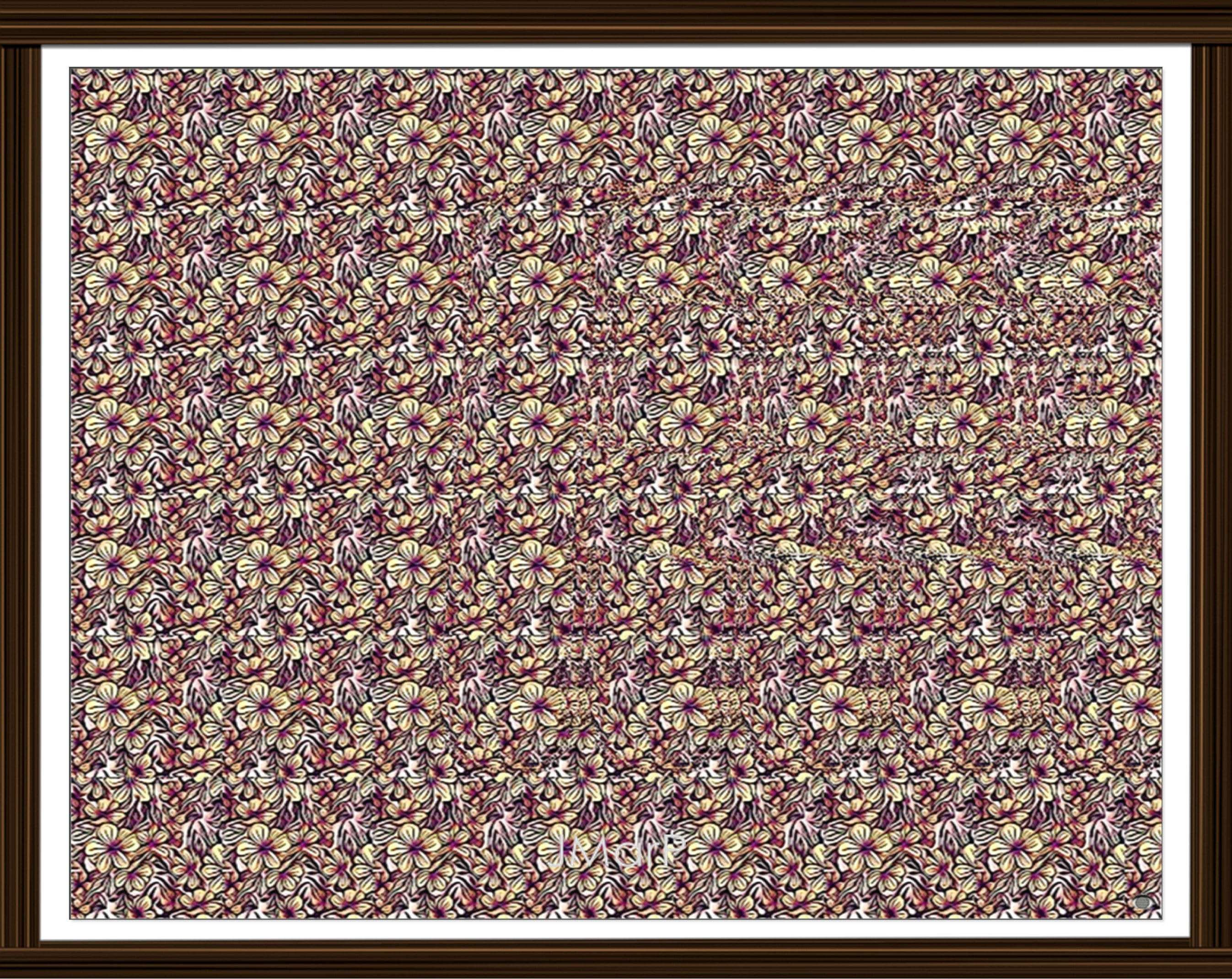 Letter P Stereogram V2 Downloadable Ready to Print Fun Unique Illusion ...