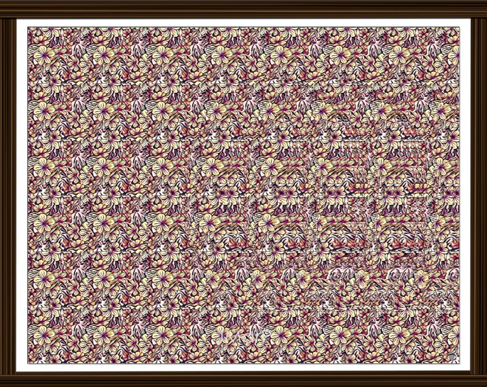 Letter O Stereogram V3 Downloadable Ready to Print Fun Unique Illusion ...