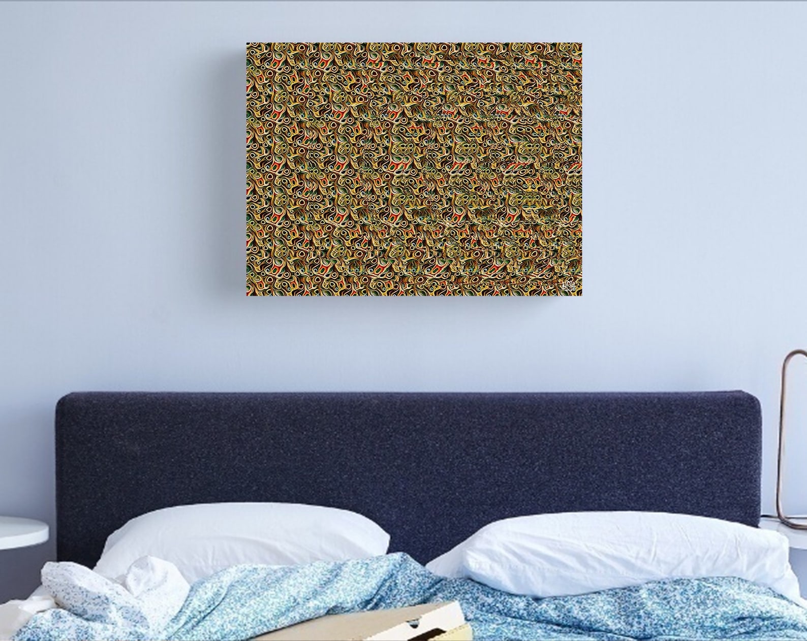 Letter G Stereogram Downloadable Ready to Print Fun Unique Illusion Art ...