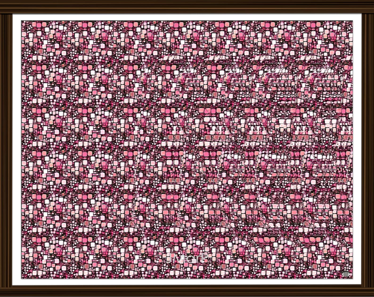Letter N Stereogram V2 Downloadable Ready to Print Fun Unique Illusion ...