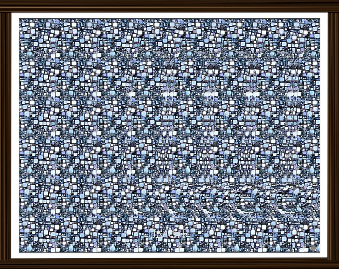 Letter L Stereogram V2 Downloadable Ready to Print Fun Unique Illusion ...