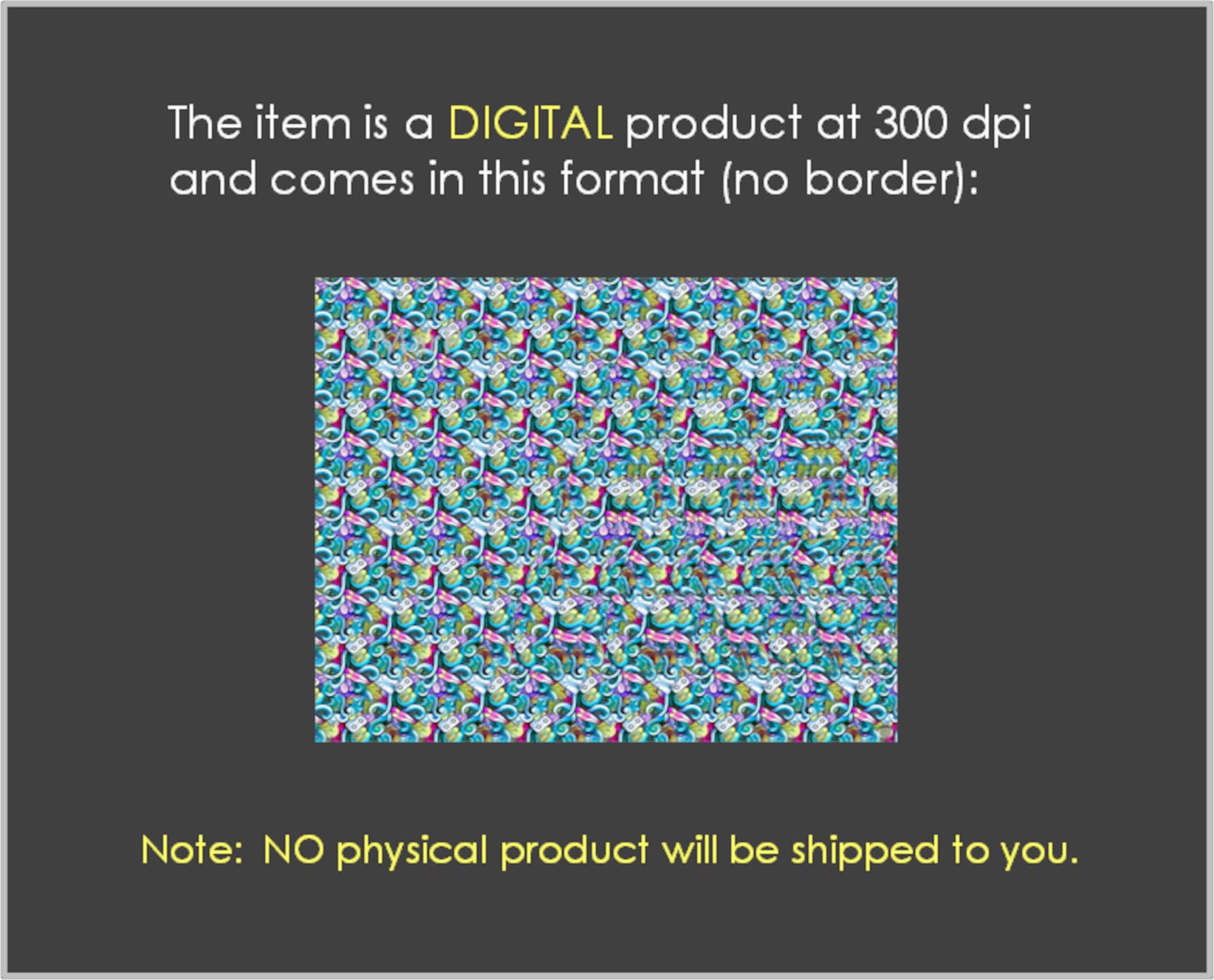 Letter A (slanting) Stereogram Downloadable Ready to Print Fun Unique ...