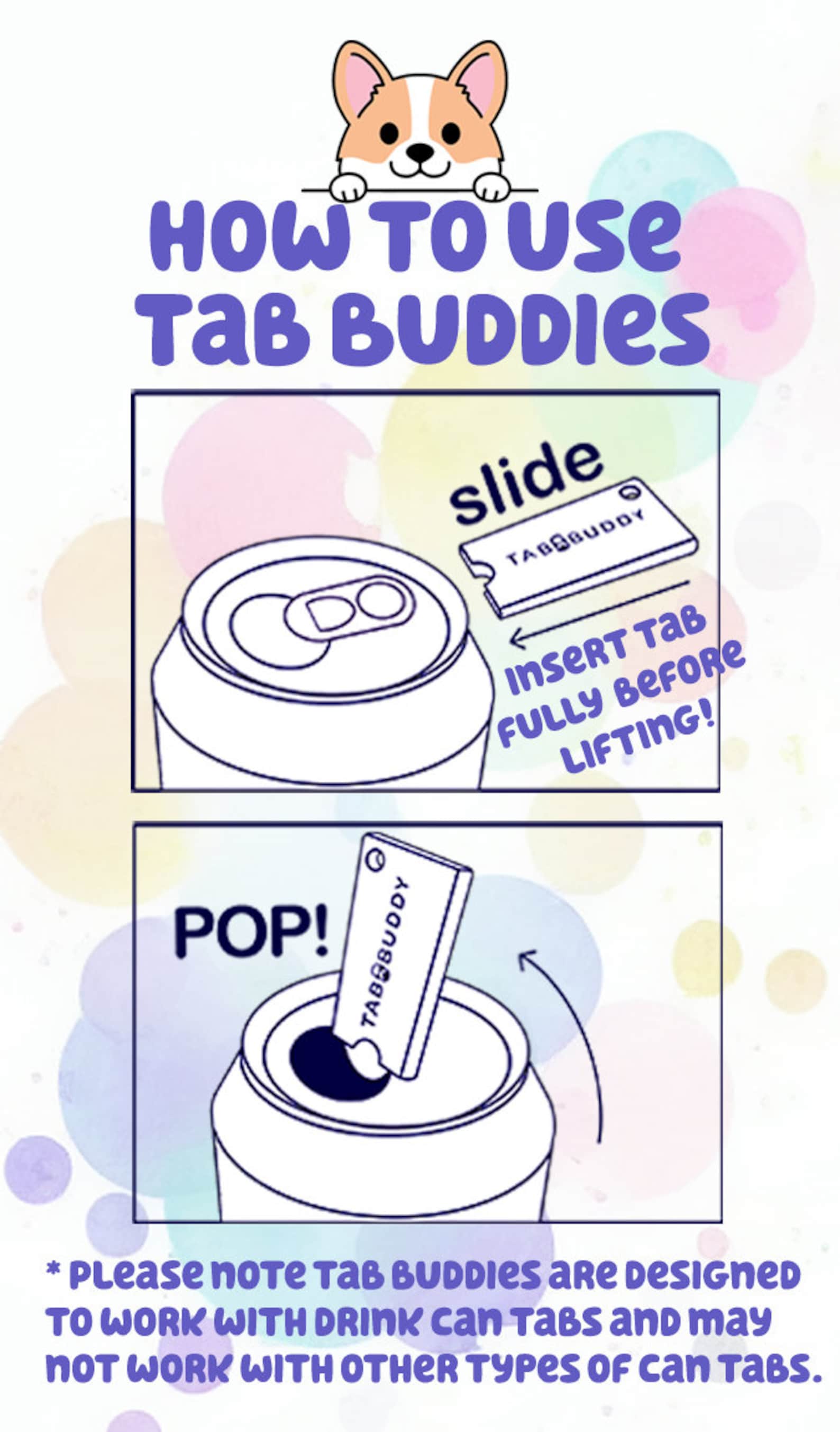 Tab Buddy Classic Crystal - Transluscent Adaptive Soda Can Tab Opener ...